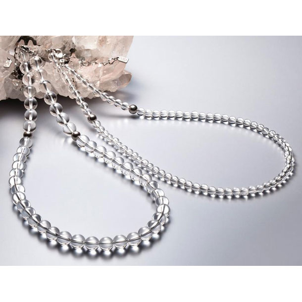 ファイテン PHITEN 水晶ネックレス(+5cmアジャスター) ボディケアグッズ (AQ808053)