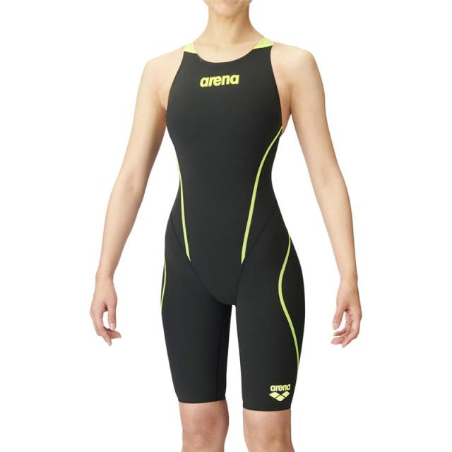 arena(アリーナ) ハーフスパッツオープンバック(クロ スイエイミズギW キョウギ (arn1010w-bkyl)