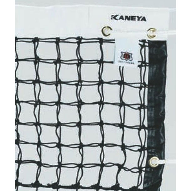 硬式テニスネット PE 45 W 黒 KANEYA カネヤテニスネット(K1190)