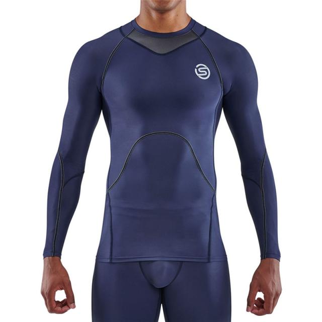 skins(スキンズ) S-3 MENS TOP L/S ボディケアストレッチシャツ (18121310-098)