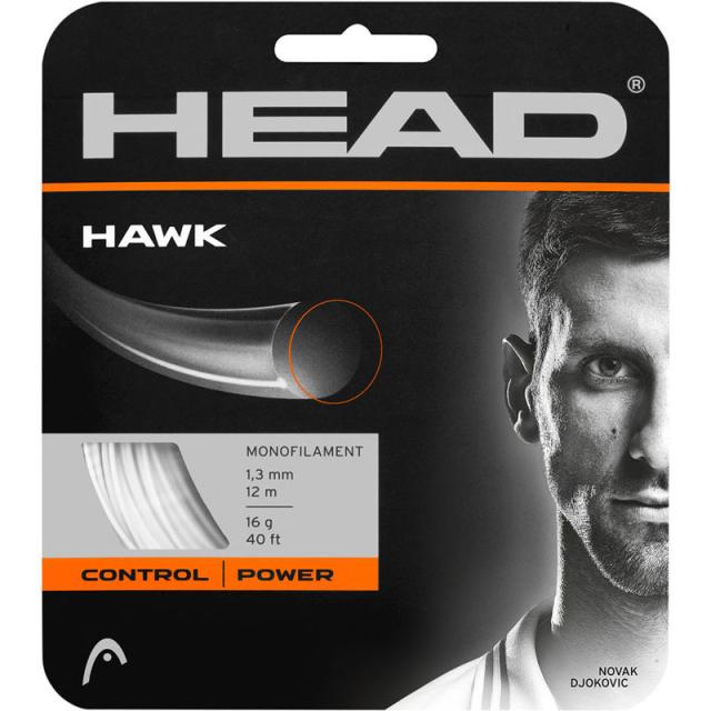 【ロット販売：入り数6】 HEAD(ヘッド) HAWK テニス 硬式ガット (281103-wh)