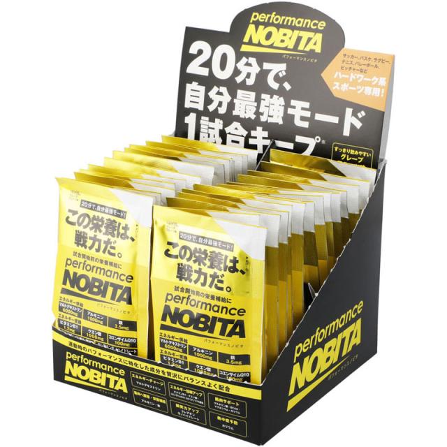 【ロット販売：入り数30】 Spazio(スパッツィオ) パフォーマンス NOBITA グレープフルーツ味 ボディーケア スポーツ食品 (fd0005-07)