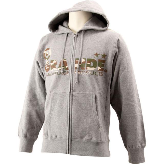 GRANDE.F.P(グランデエフピー) CAMO プロトタイプ スウェット ジップパーカー フットサル スウエットジャケット (gfp10166-1577)