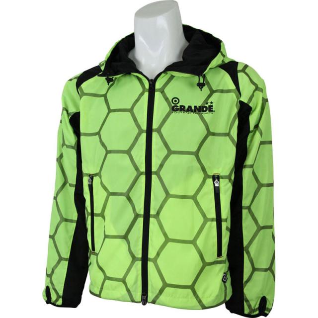 GRANDE.F.P(グランデエフピー) HEXAGON HOODED JK フットサル スウエットジャケット (gfph16501-6509)