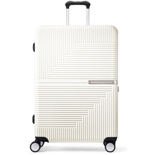 SWISS MILITARY(スイスミリタリー) GENESIS(ジェネシス) スーツケース 66cm バニラホワイト カジュアル キャリーケース (smo324-white)