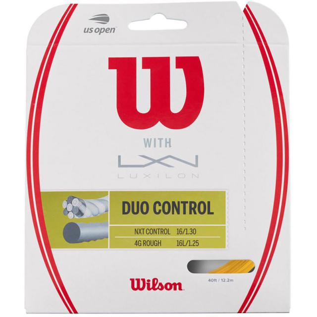 【ロット販売：入り数6】 Wilson(ウイルソン) DUO CONTROL 4GR 125 & NXT C 16 テニス 硬式ガット (wrz949720)