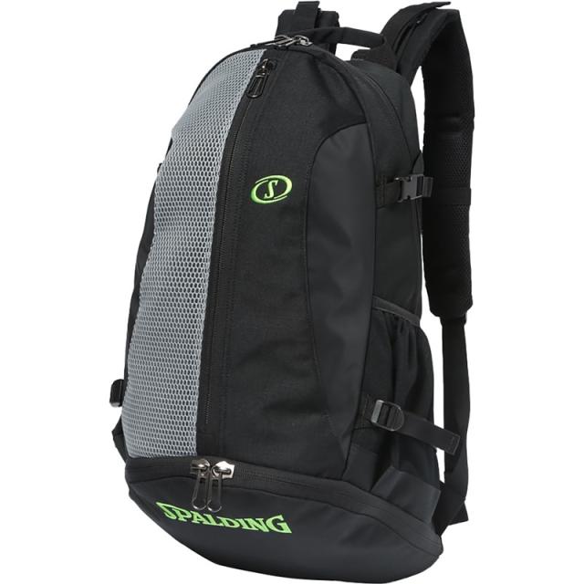 spalding(スポルディング) ケイジャー ブリーズ グレー/グリーン バスケットバックパック (40017gg)