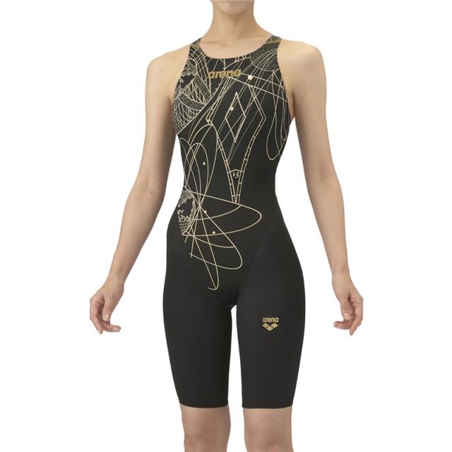 arena(アリーナ) レーシングワンピーススパツツ 水泳水着W 公認 (as5frc20l-bkgd)