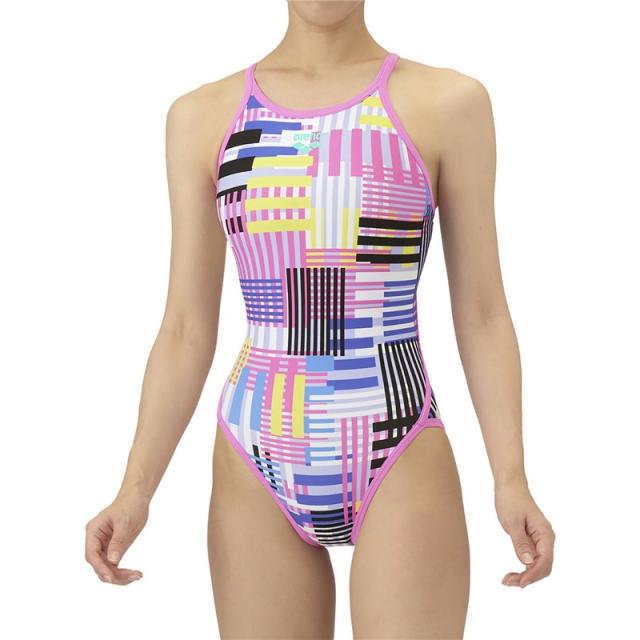 arena(アリーナ) トレーニングワンピース 水泳水着W 非公認 (as5fwm11l-pkpp)