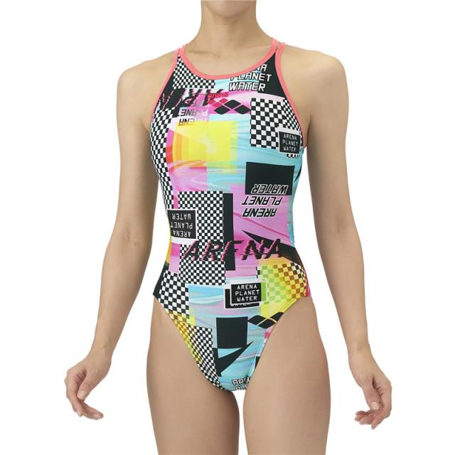 arena(アリーナ) トレーニングワンピース 水泳水着W 非公認 (as5fwm22l-bkpk)