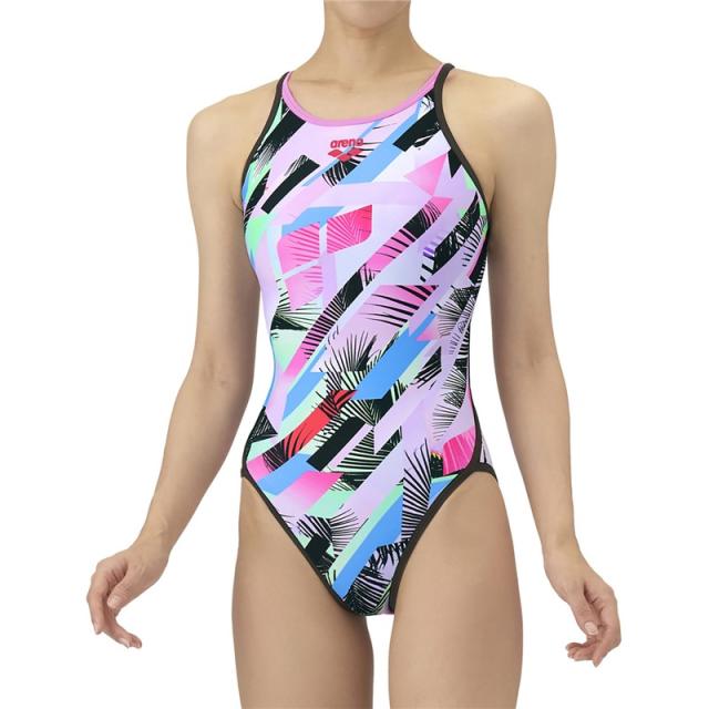 arena(アリーナ) トレーニングワンピース 水泳水着W 非公認 (as5fwm25l-pppk)