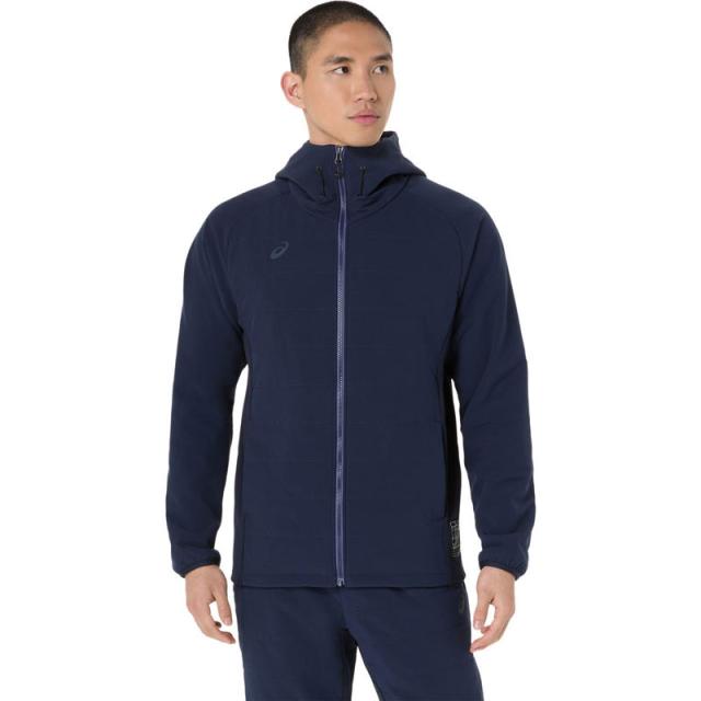 アシックス asics ハイブリッド中ワタフリースフーディー Training トレーニング ジャケット(ユニ) (2031F172)