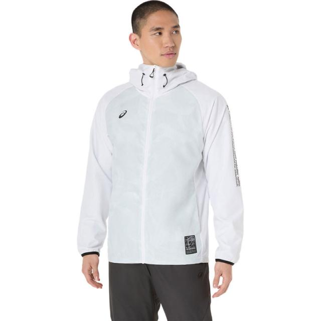 アシックス asics 裏トリコットグラフィックウインドブレーカーフーディー Training トレーニング ジャケット(ユニ) (2031F174)
