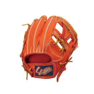 KUBOTA SLUGGER 久保田スラッガー  Fオレンジ/タン 軟式グラブ 内野手用  (KSN-21PS)
