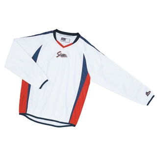 KUBOTA SLUGGER 久保田スラッガー  Vジャン長袖ホワイト/ネイビー/レッド アウター  (L-77)