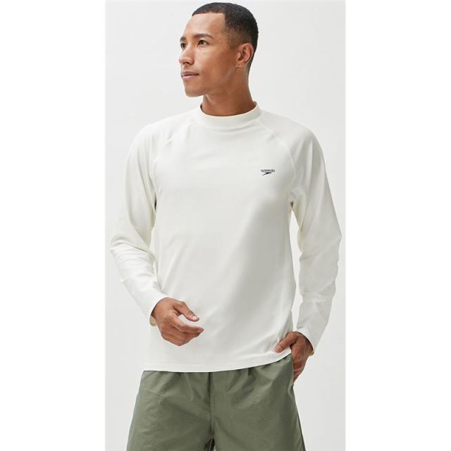 speedo(スピード) L/S RUSH TEE 水泳 M ラッシュガード (sf72302-w)