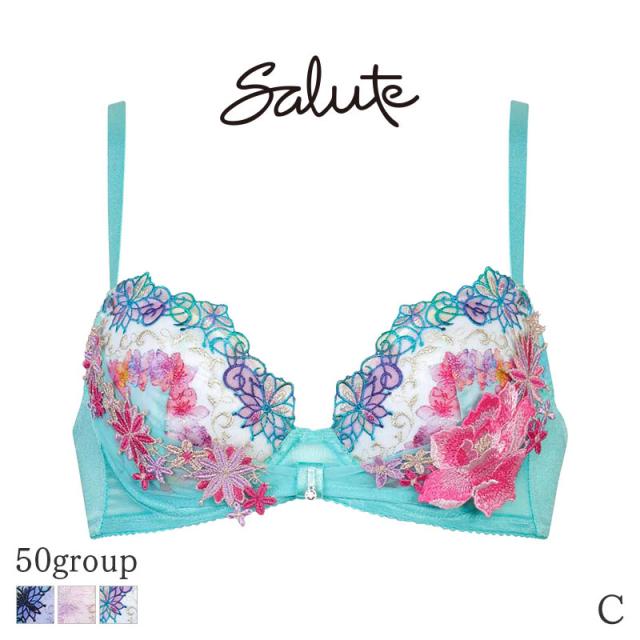 20%OFF サルート Salute 50グループ ワコール ブラジャー 3/4カップ リボンブラ(C)BTJ750