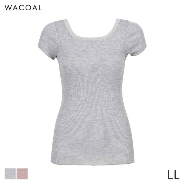 20%OFF ワコール シルク混の贅沢ニット ニットトップ Uネック 2分袖(LL)CLC269【メール便10】