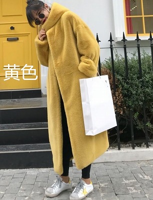 秋冬新作ロング丈ファーコート もふもふ 暖かい 大きいサイズ