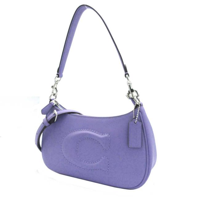 コーチ ショルダーバッグ COACH テリ レザー ショルダー 2WAY 斜め掛け CR099 SV/IZ (ライトヴァイオレット) アウトレット レディース