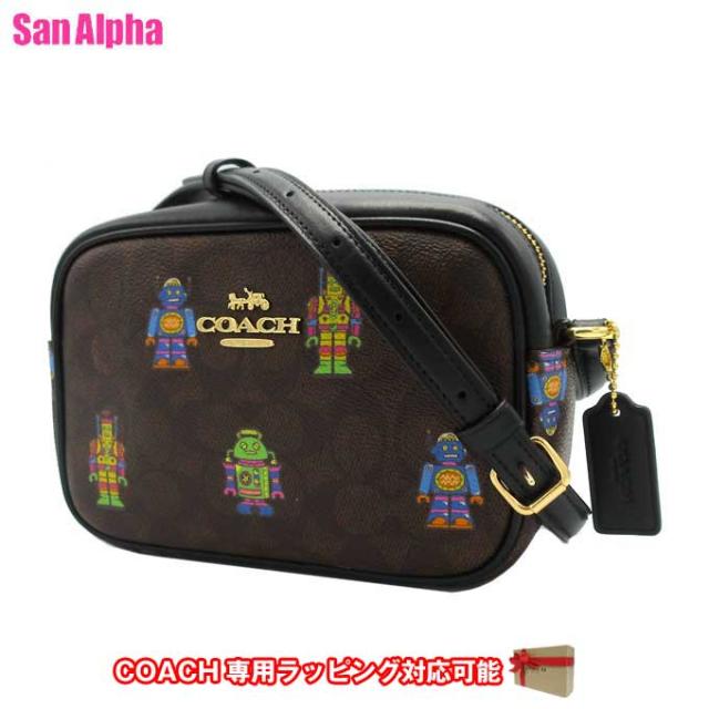 コーチ バッグ ショルダーバッグ COACH ジェイミー コズミック ロボットプリント シグネチャーミニ カメラバッグ 斜め掛け CW348 IMXB5 (ウォルナットマルチ) アウトレット レディース