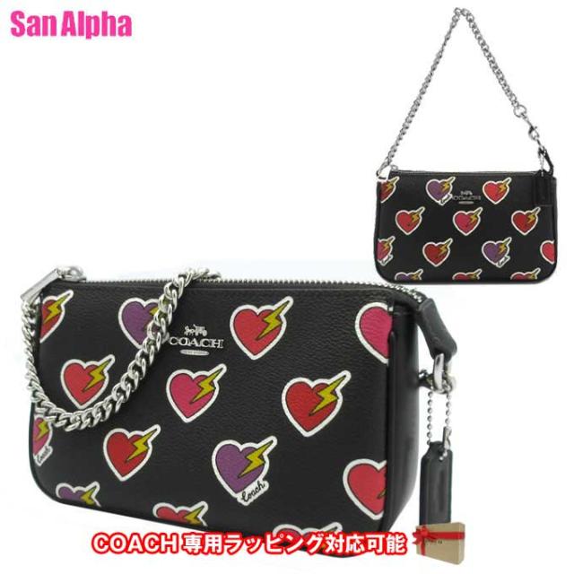 コーチ バッグ ハンドバッグ COACH ハートボルト プリント ノリータ 19 CW452 SVA47 (ブラック×マルチカラー) アウトレット レディース