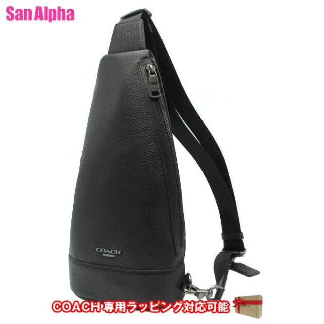 コーチ バッグ ショルダーバッグ COACH レザー ドミニク スリングパック ボディバッグ CY803 QB/BK (ブラック) アウトレット メンズ