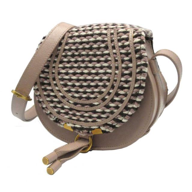 クロエ バッグ ショルダーバッグ Chloe ニット スモール サドルバッグ ショルダー　斜め掛け CHC23WS680L65 28U (ノマドベージュ) レディース アウトレット