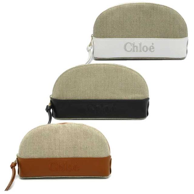 クロエ ポーチ Chloe センス リネン コスメポーチ CHC23SP870J レディース アウトレット