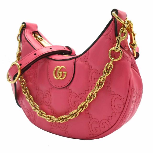 グッチ バッグ ハンドバッグ GUCCI GGマトラッセ ミニバッグ ミニショルダー チェーンハンドル付 2WAY 斜め掛け 739736  (ピンク系) ブティックライン レディース