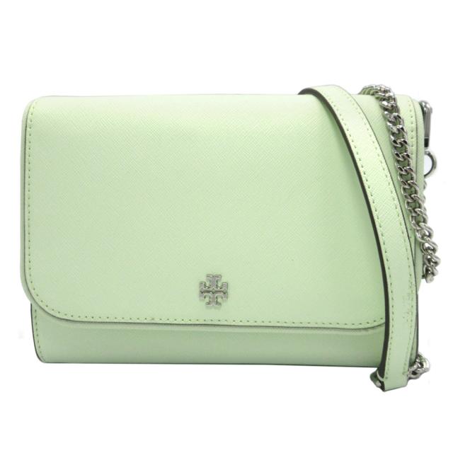 トリーバーチ ショルダーバッグ TORY BURCH エマーソン レザー チェーンウォレット ショルダーウォレット 斜めがけ 財布 136093 0522 400 (ライトグリーン系) アウトレット レディース
