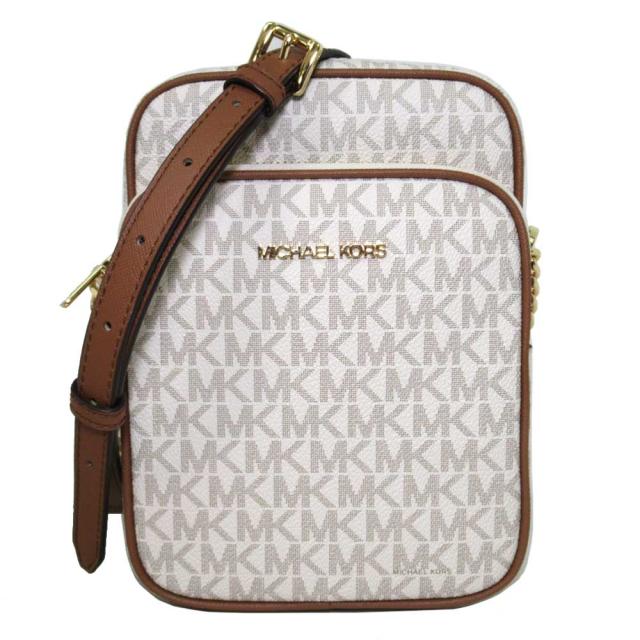 マイケルコース ショルダーバッグ  MICHAEL KORS ジェット セット トラベル PVC カメラバッグ 斜めがけ 35F1GTVC2B VANILLA(ホワイト系) アウトレット レディース