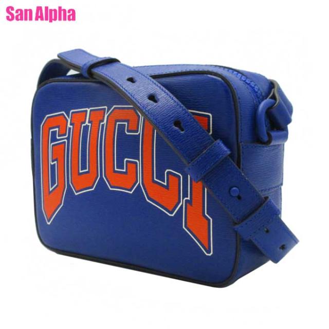 グッチ バッグ ショルダーバッグ GUCCI ロゴ インターロッキング G プリント ミニ ショルダー 斜め掛け 773190 (ブルー系×オレンジ系) ブティックライン レディース