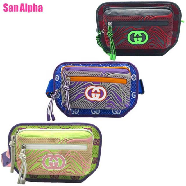 グッチ バッグ ショルダーバック GUCCI インターロッキングG ナイロンジャージー ベルトバッグ スポーツ ウエストポーチ ボディバッグ 752102 FAB7U メンズ ブティックライン