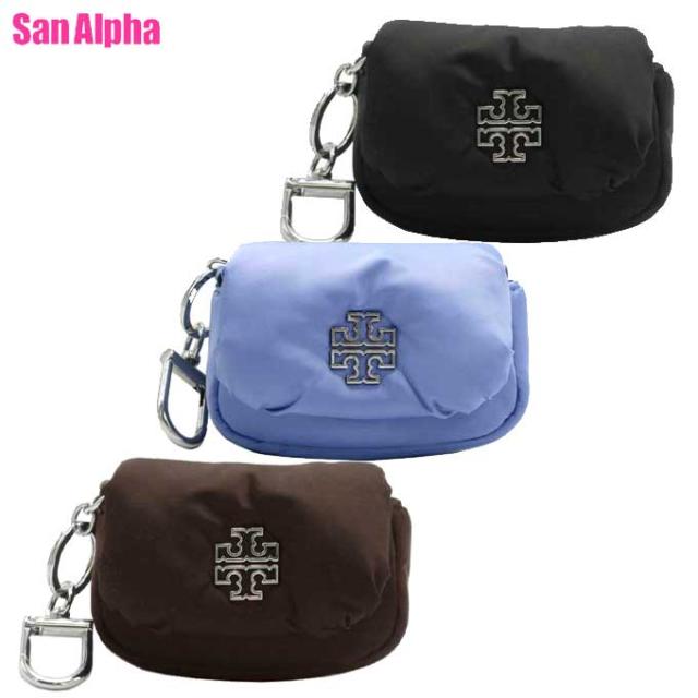 トリーバーチ カードケース TORY BURCH ブリテン ナイロン パフィー カードケース ミニポーチ 小物入れ 金具フック付き 164595 アウトレット レディース