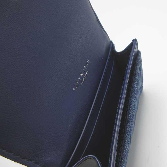 トリーバーチ カードケース TORY BURCH ウィラ デニム キルティング