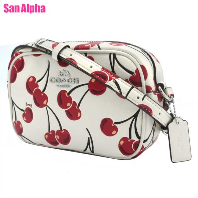 コーチ バッグ ショルダーバッグ COACH ジェイミー レザー チェリープリント ミニ カメラバッグ 斜め掛け CAB04 SVCAH (チョークマルチ) アウトレット レディース