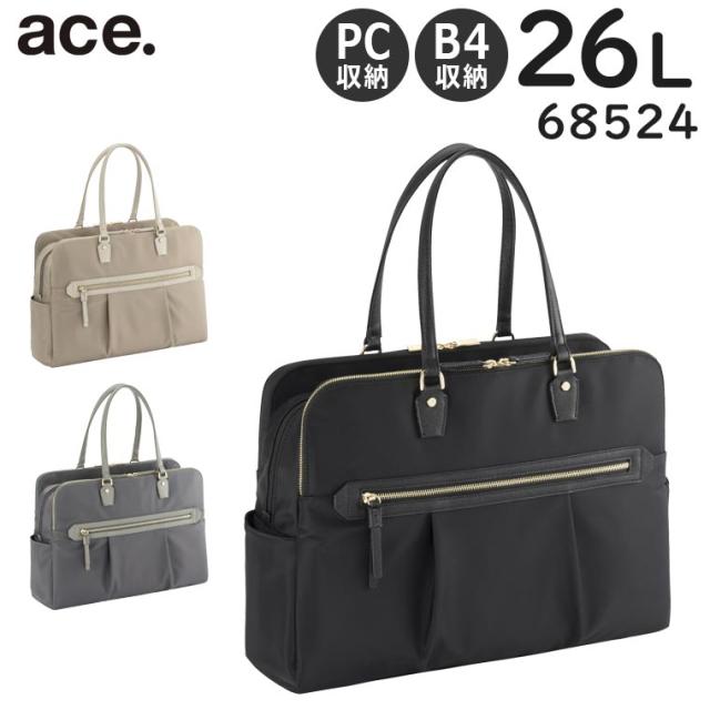 ace. ラポルテム トートバッグ (26L) B4収納 15.6インチPC収納 大容量 レディースビジネス エースジーン 68524