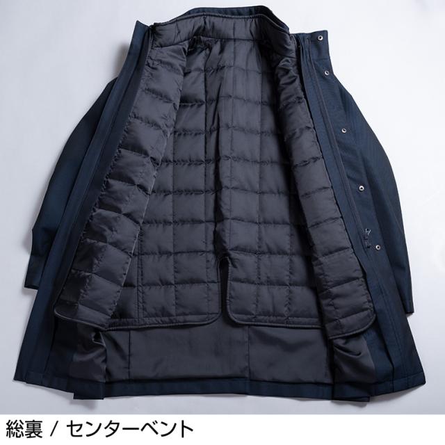 コート スタンドカラーコート メンズ ビジネスコート 着脱ライナー 撥