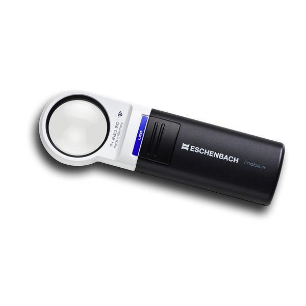 エッシェンバッハ　mobiluxLED+mobase　LEDワイドライトルーペ＆専用スタンド　 35mmΦ(7倍)　1511-7M【同梱・代引不可】