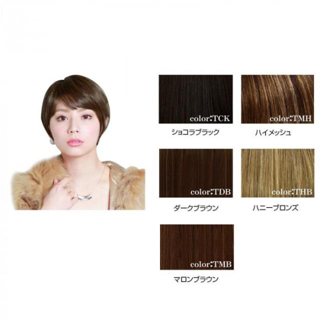 送料無料  プリシラ オールウィッグ ノーブルショートボブ A-691 耐熱　TCK・ショコラブラック  お手軽にイメージチェンジ♪