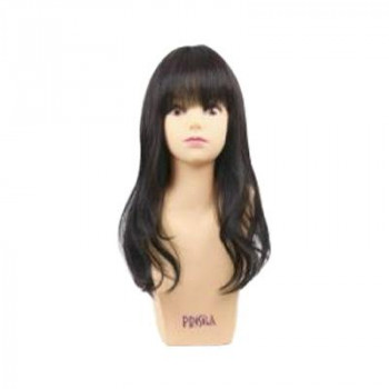 送料無料  プリシラ オールウィッグ フレイウェーブセミディ A-706 TCK耐熱ショコラブラック  洗いざらしの髪のようにピュアなごくゆるウェーブミディ