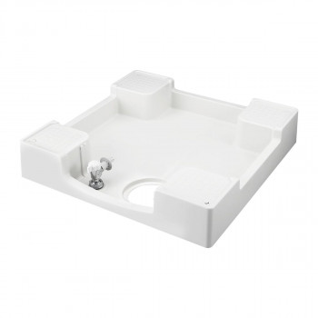 テクノテック 洗濯機用給水栓付防水パン フォーセットパン TPF640-CW2-GN 専用ガードなし ニューホワイト【メーカー直送】代引き・銀行振込前払い・同梱不可