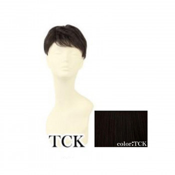 送料無料  プリシラ  男性用5分ウィッグ レイヤーショート 耐熱 ショコラブラック GB-22-TCK  レイヤーがたっぷり入った軽いショートスタイル