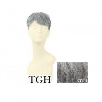 送料無料  プリシラ  男性用5分ウィッグ レイヤーショート 耐熱 グレイヘア GB-22-TGH  レイヤーがたっぷり入った軽いショートスタイル