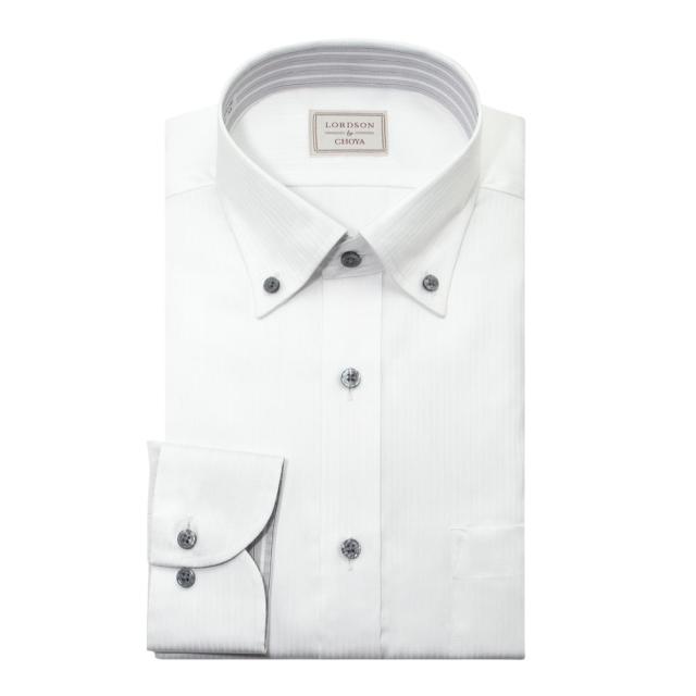 LORDSON by CHOYA ロードソン 長袖 ワイシャツ メンズ 形態安定加工 ホワイト 白 【COD930-200】