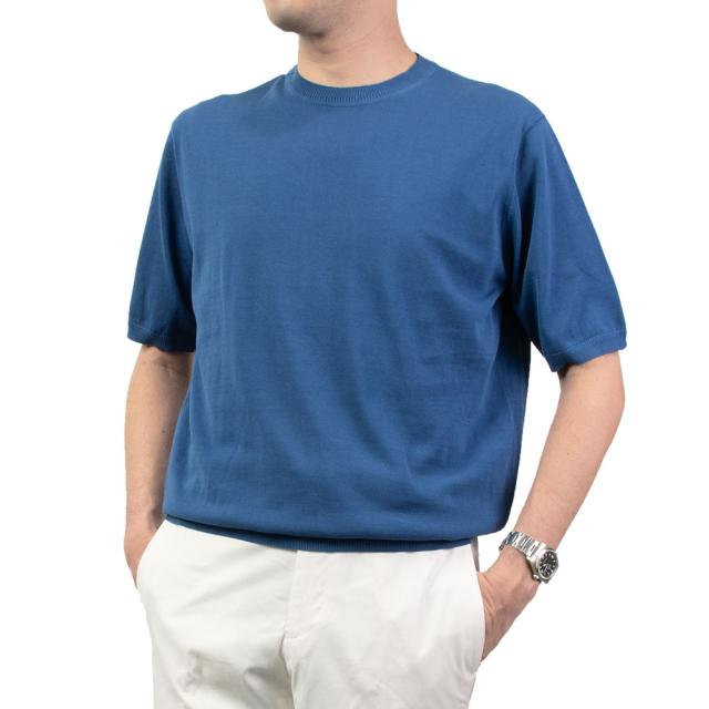 CHOYA URBAN STYLE  サマーニット クルーネック 天竺編み 天竺ニット 半袖 夏 ブ【CUC600-150】