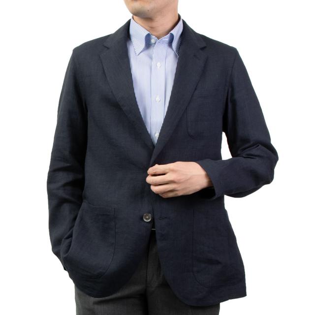 ジャケット リネン 麻 カジュアル オフィスカジュアル クールビズ ネイビー 紺 CHOYA URB【CUF301-155】