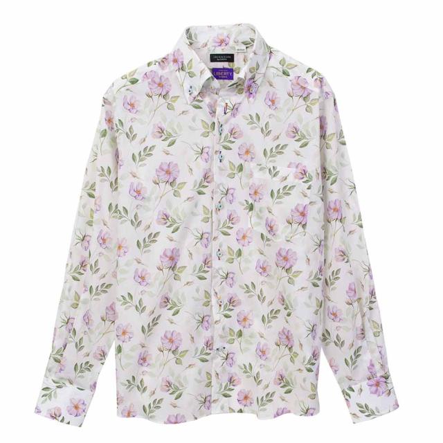 リバティプリント　グリーナウェイズ　ローズ　タナローン 『Greenaway‘s Rose』 グリー「RLD929-810」