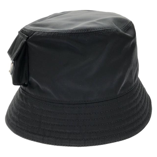 プラダ PRADA ハット ハット 帽子 ナイロン レディース ブラック系 2HC3502DMIF0002L 【新品】